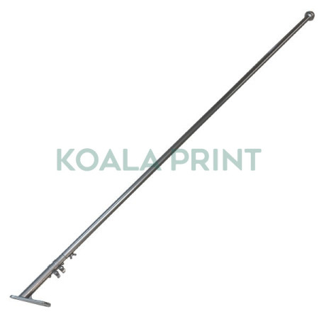 Aliuminis fasadinis vėliavos stiebas ALU 150 cm, tvirtinamas prie sienos