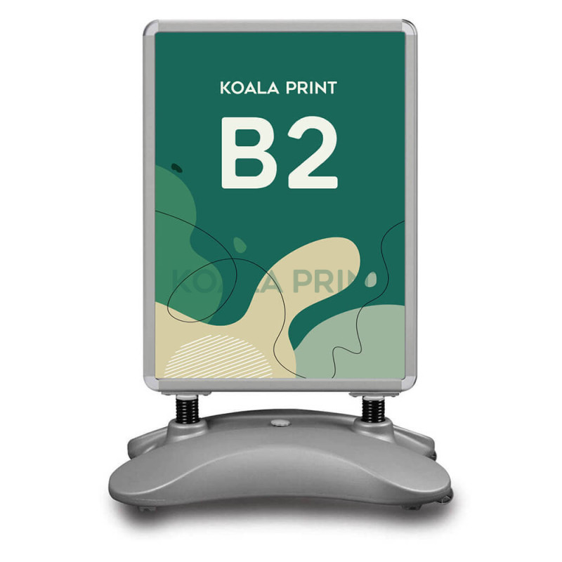 Pastatomas stovas reklamai užpildomas, B2, dvipusis